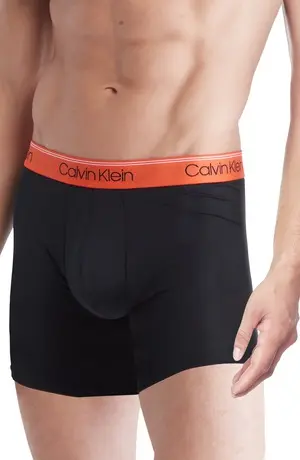 Calvin Klein 3-pack Low Rise Microfiber Stretch Boxer Briefs Black Assorted