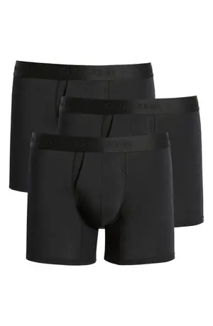 Calvin Klein Classics 3-pack Cotton Boxer Briefs 33j 3 Black Bea