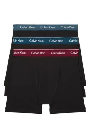 Calvin Klein Classics 3-pack Cotton Boxer Briefs Black/ Black/ Black