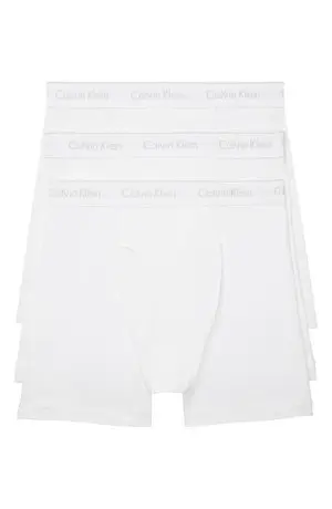 Calvin Klein Classics 3-pack Cotton Boxer Briefs - White