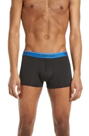 Calvin Klein 3-pack Low Rise Microfiber Stretch Trunks 1ne Black Bodie