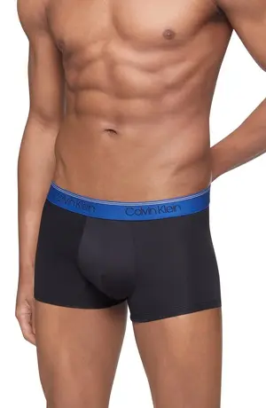 Calvin Klein 3-pack Low Rise Microfiber Stretch Trunks Black/ Black/ Black