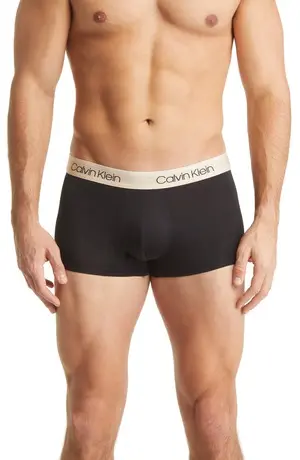 Calvin Klein 3-pack Low Rise Microfiber Stretch Trunks Black/ Olive