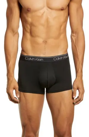 Calvin Klein 3-pack Low Rise Microfiber Stretch Trunks - Black