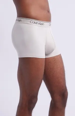 Calvin Klein 3-pack Low Rise Microfiber Stretch Trunks Black/syrah
