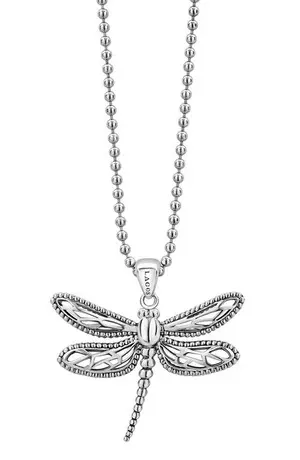 Lagos Rare Wonders Dragonfly Pendant Chain Necklace