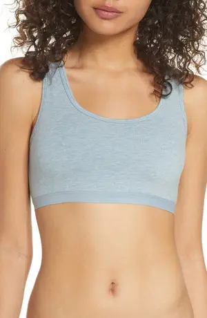 Felina Scoop Neck Knit Bralette - Sky Sky
