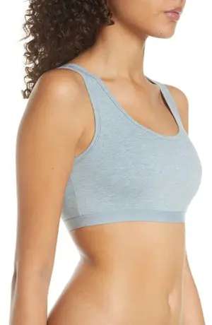 Felina Scoop Neck Knit Bralette - Sky Sky