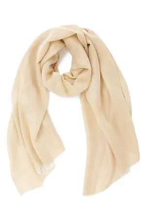 Nordstrom Metallic Lightweight Wrap - Gold
