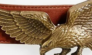 RAINA BELTS Eagle Leather Belt - Cognac
