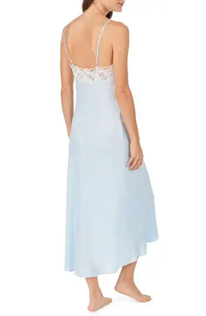Eileen West Ballet Satin Nightgown - Blue