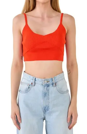 Orange Bralette Top