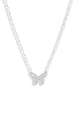 Jennifer Zeuner Jewelry Jennifer Zeuner Mariah Mini Butterfly Pendant Necklace Sterling Silver