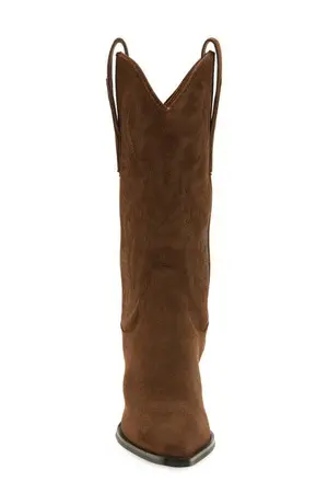Jeffrey Campbell Dagget Western Boots - Brown Suede