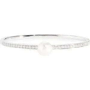 Mikimoto Diamond And Pearl Bracelet - White Gold