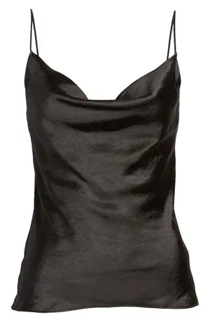 Endless Rose Cowl Neck Camisole - Black