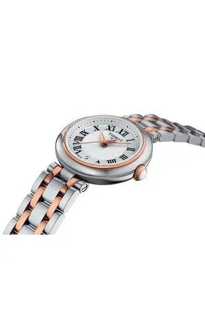 TISSOT Bellissima Round Bracelet Watch With Roman Numerals And Date Window