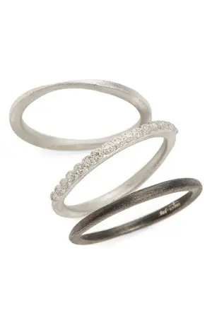 Armenta Set Of Three Stacking Rings - Silver