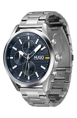 Hugo Chase Chronograph Stainless Steel Bracelet Watch