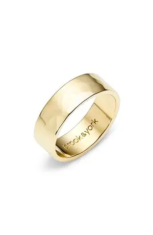 BROOK & YORK Maren Hammered Band Ring - Gold