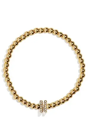 Baublebar Pisa Pavé Initial Bracelet Gold H