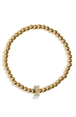 Baublebar Pisa Pavé Initial Bracelet Gold I