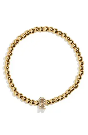 Baublebar Pisa Pavé Initial Bracelet - Gold R