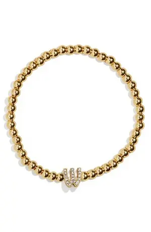 Baublebar Pisa Pavé Initial Bracelet Gold W