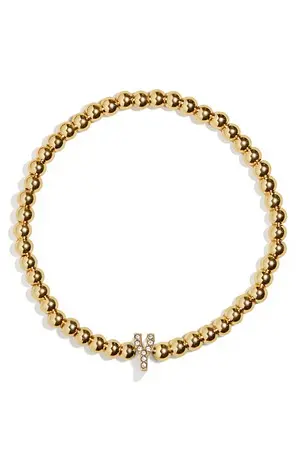 Baublebar Pisa Pavé Initial Bracelet Gold Y