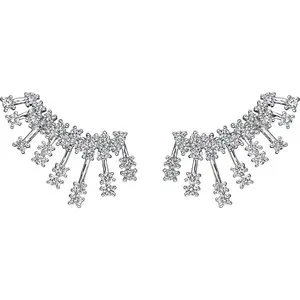 Hueb Luminus Diamond Ear Crawlers - White Gold