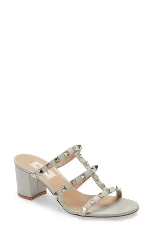 Valentino Garavani Rockstud Block Heel Sandal