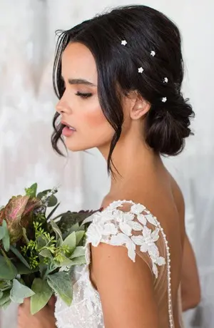 Brides & Hairpins Danai Set Of 5 Hair Pins - Silver
