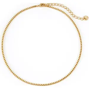 BROOK & YORK Emma Box Chain Choker - Gold