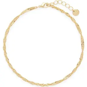 BROOK & YORK Sophie Curb Chain Anklet - Gold