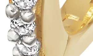 MISSOMA Pavé Huggie Hoop Earrings