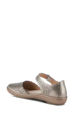 SPRING STEP SHOES Sabriye D'orsay Sandal - Pewter Leather