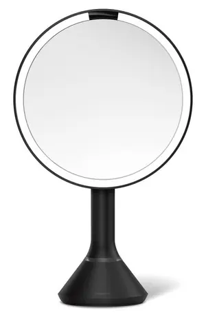 SIMPLEHUMAN 8-inch Sensor Rechargeable Tabletop Mirror $200 Value - Matte Black