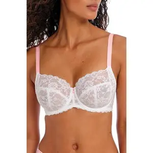 Freya Offbeat Underwire Side Support Bra White