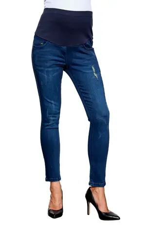 MATERNAL AMERICA Maternity Ankle Jeans
