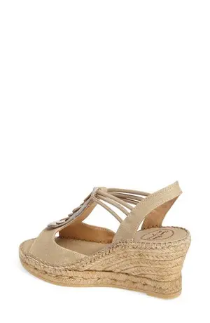 TONI PONS Sitges Espadrille Sandal - Stone Fabric
