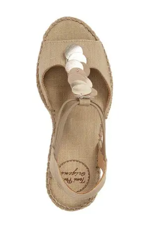 TONI PONS Sitges Espadrille Sandal - Stone Fabric