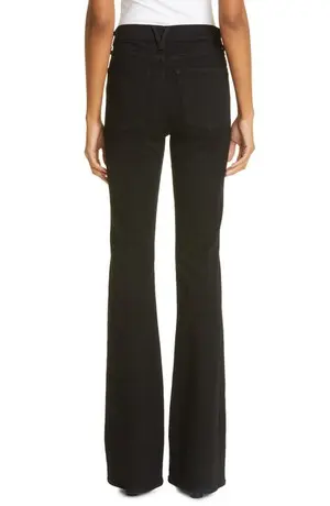 Veronica Beard Beverly High-waist Flare Leg Jeans - Onyx