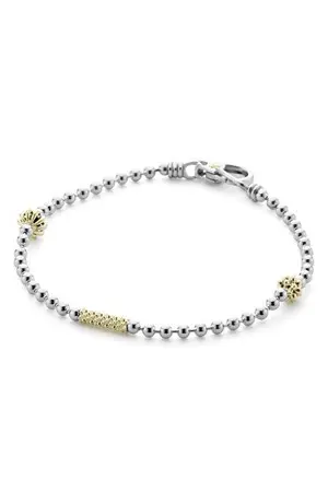 Lagos Caviar Icon Single Strand Bracelet - Silver