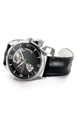 Hamilton Jazzmaster Automatic Leather Strap Watch