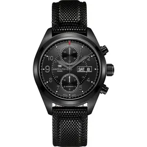 Hamilton Khaki Field Automatic Chronograph Watch - Black