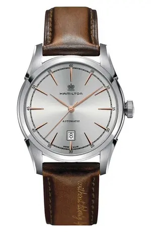Hamilton American Classic Automatic Leather Strap Watch