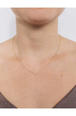 Anzie Cleo Diamond Dangle Necklace