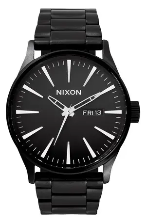 Nixon Nixon Sentry Bracelet Watch Black/white