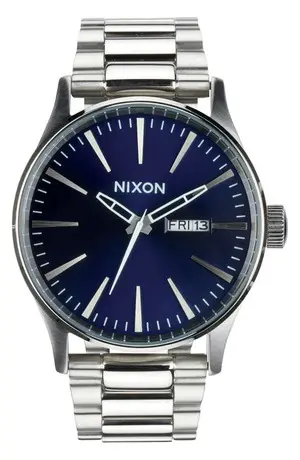 Nixon NIXON Sentry Bracelet Watch Blue Sunray