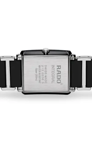 RADO Integral Diamond Ceramic Two-tone Watch - Black/silver